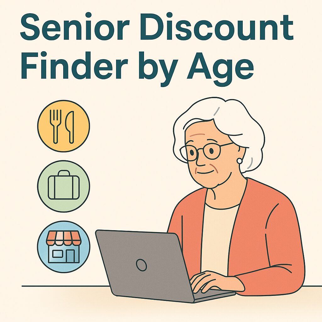 Senior Discount Finder Tool by Age - 60 And Over