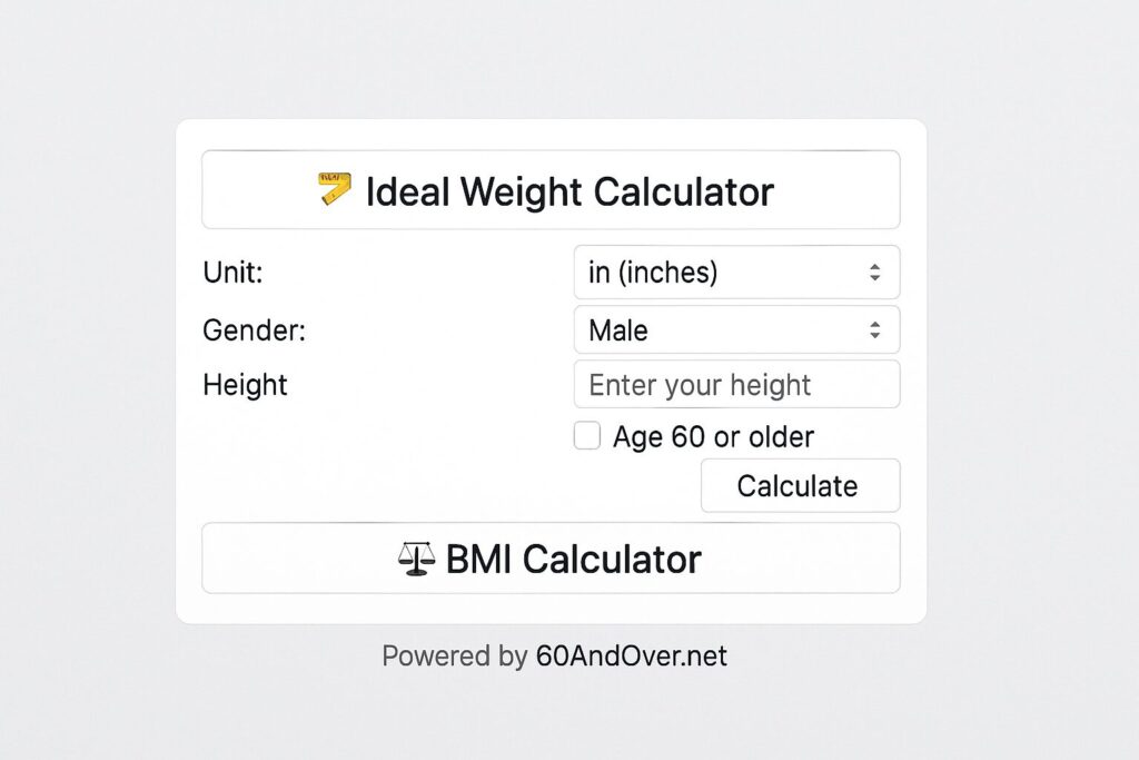BMI for Women Over 60 – Chart, Calculator & Healthy Range