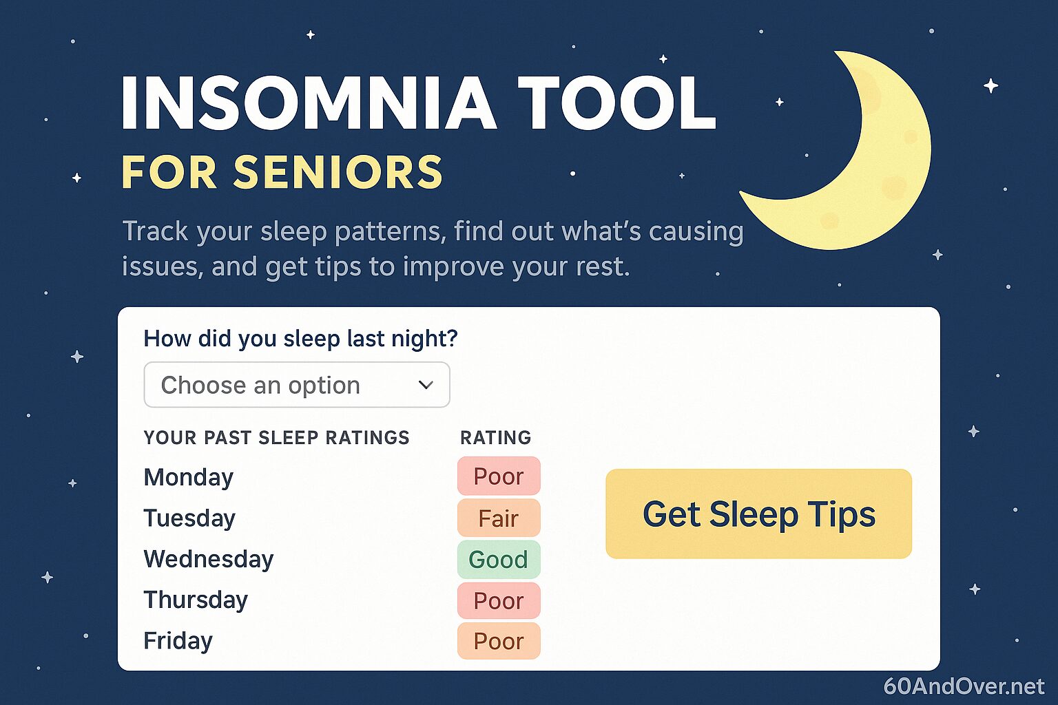 Insomnia Tool for Seniors | Track & Improve Sleep