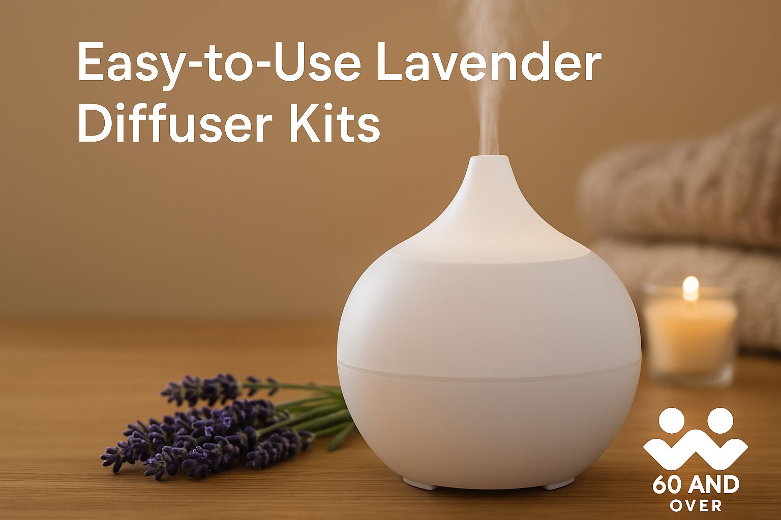 Easy-to-Use Lavender Diffuser Kit for Adults 60 and Over