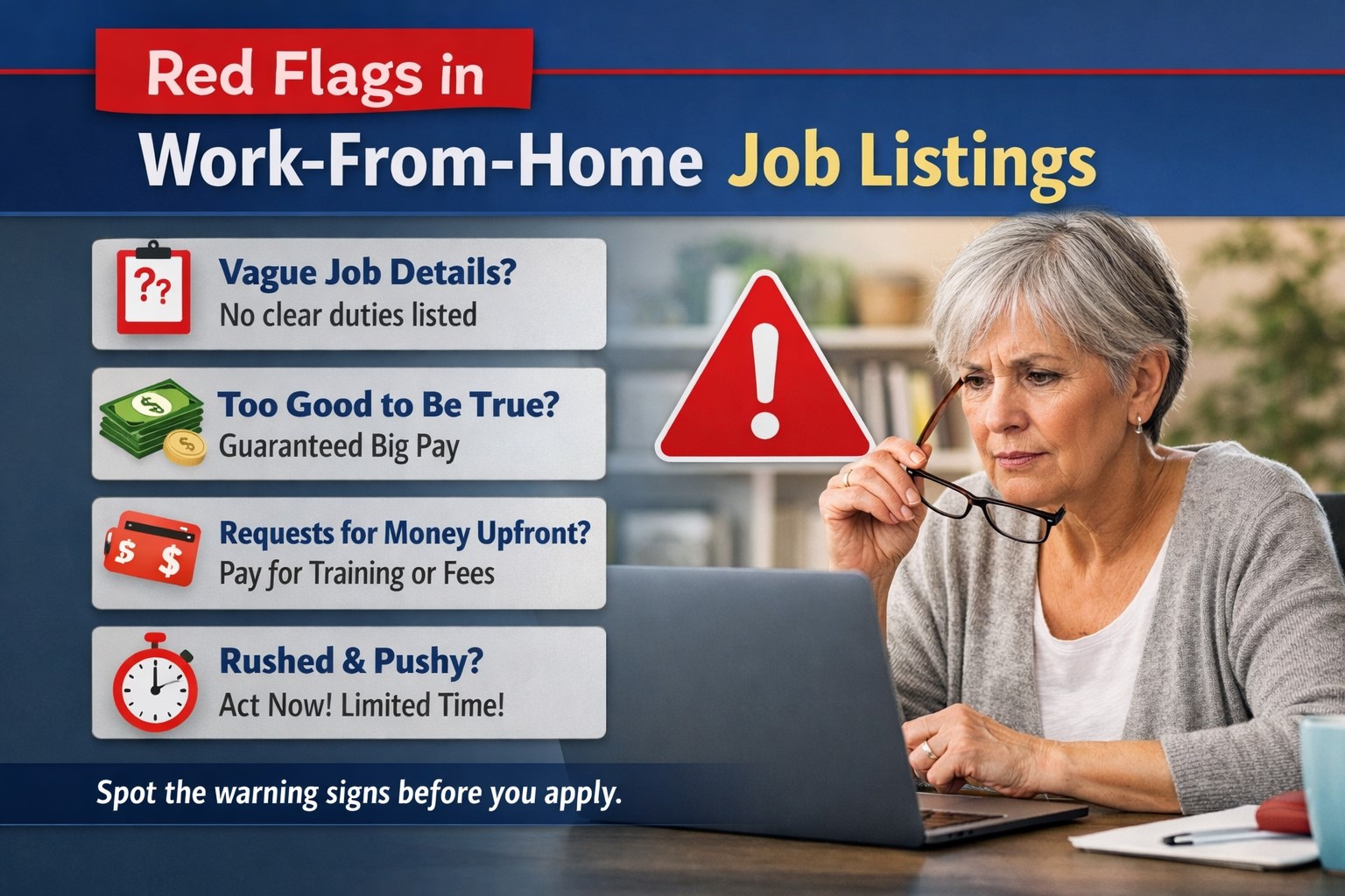 10 Red Flags in Work-From-Home Job Listings to Watch For