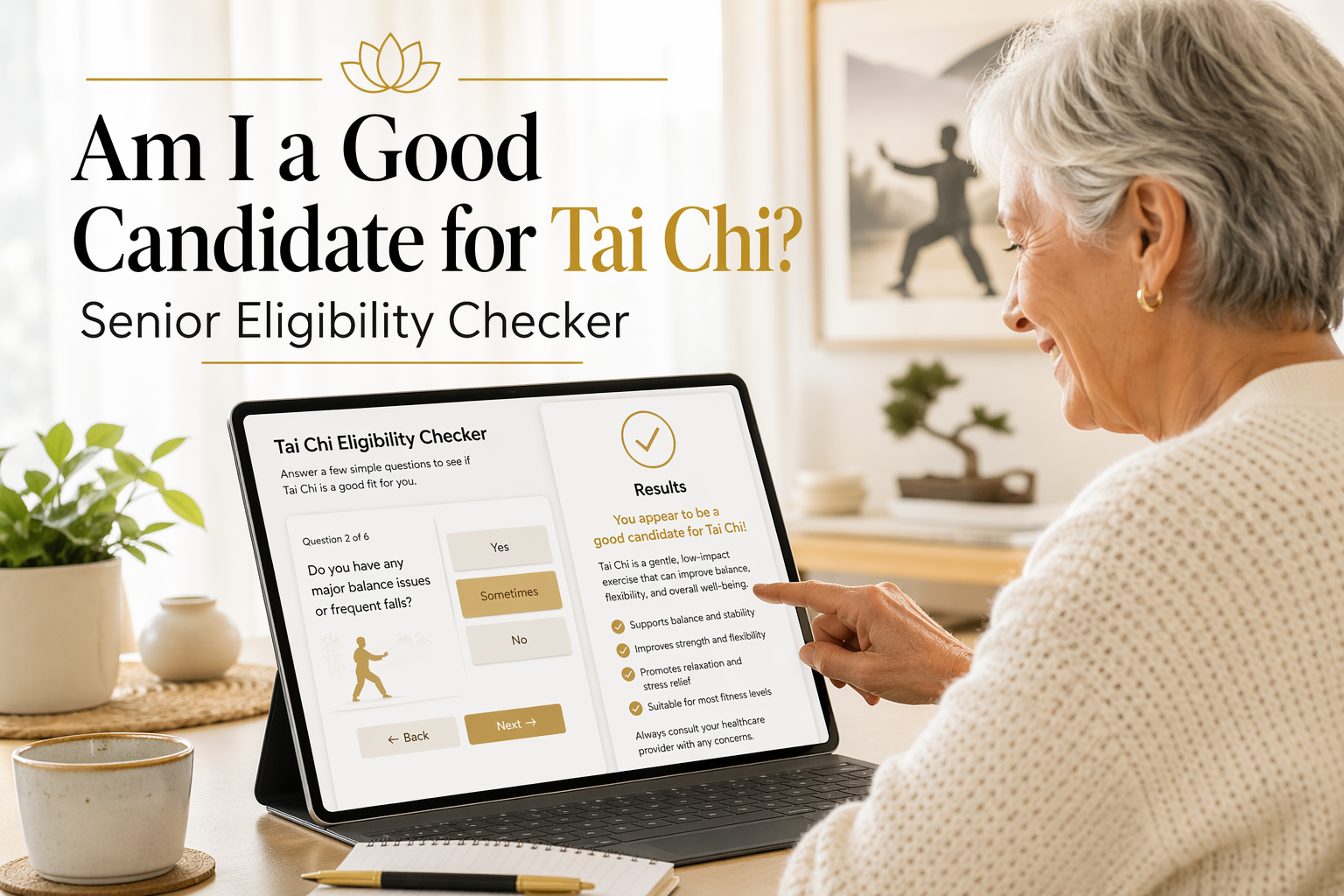 Am I a Good Candidate for Tai Chi? Senior Checker